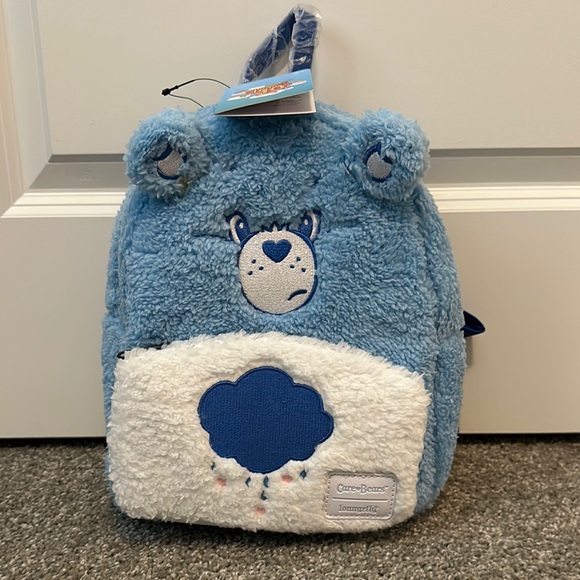 Loungefly | Bags | Nwt Grumpy Bear Care Bears Loungefly Plush Backpack ...